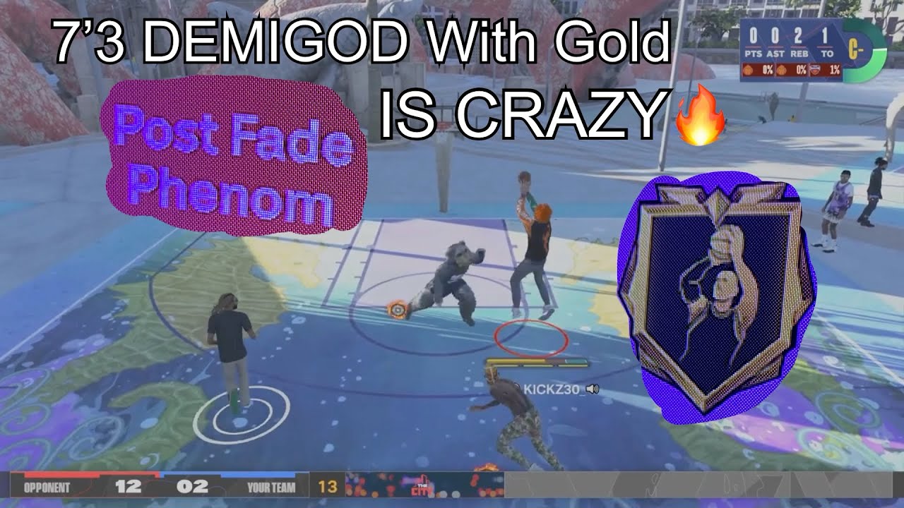 A 7’3 PG/ DEMIGOD With Gold POST FADE PHENOM IS WILD DAWG🔥🔥- NBA2K24 ...