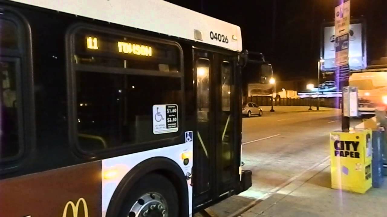 MTA Maryland 2004 New Flyer D40LF #04026 on Route 11 @ Baltimore-Penn ...