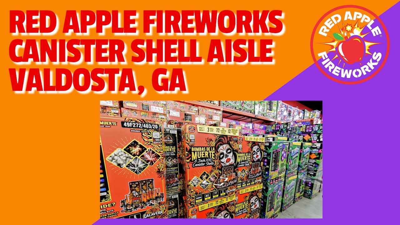 Look at ALL THESE Canister Shells - Red Apple Fireworks - Valdosta, GA ...