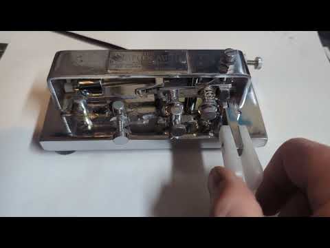 Simplex Auto CW Bug Key - Ben's best bent wire - YouTube