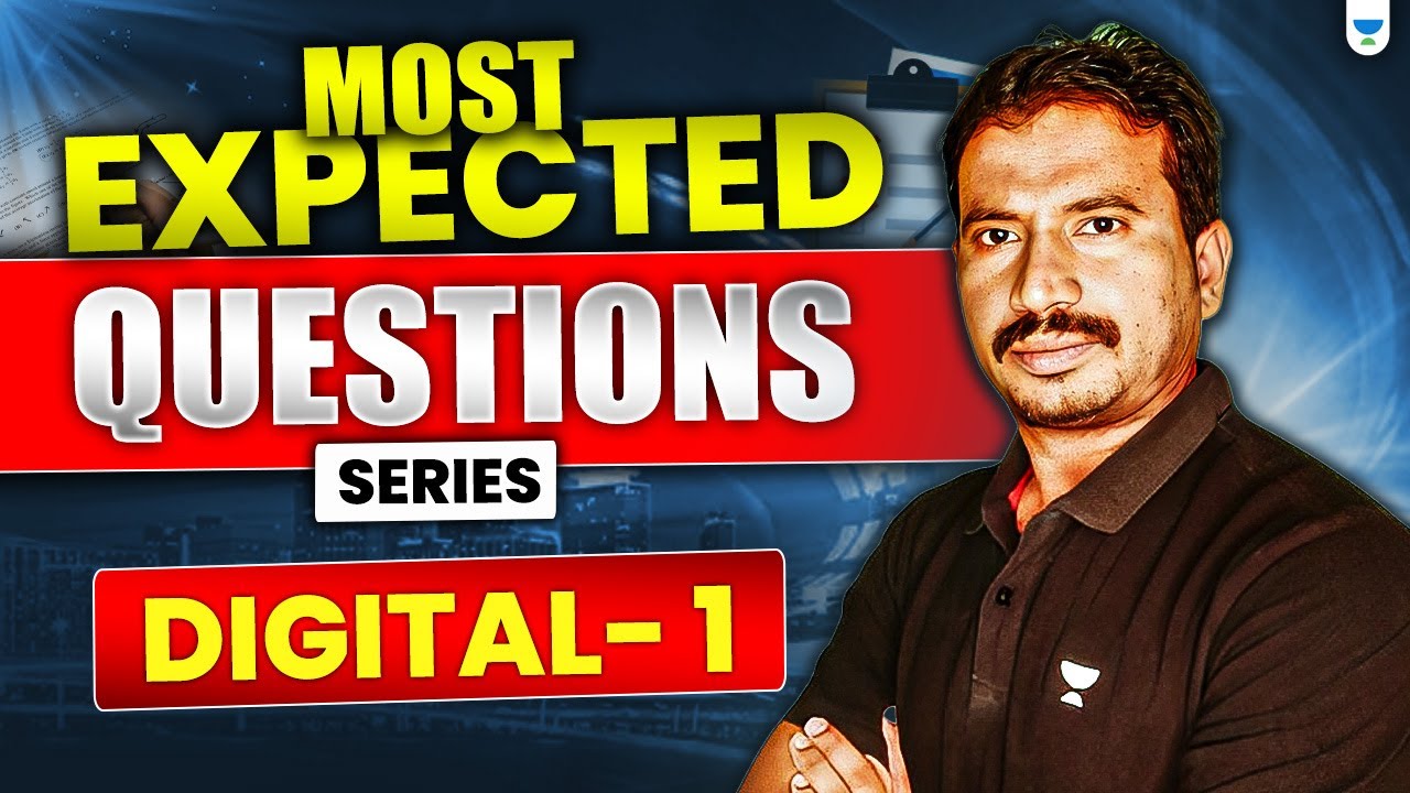 GATE 2025 EC Digital Electronics: Most Expected Question | Part 1 | B V Reddy Sir - YouTube