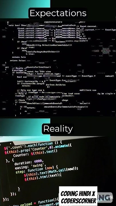 Writing Code Expectations vs Reality 🤙😅😂 #coding #expectationvsreality - YouTube