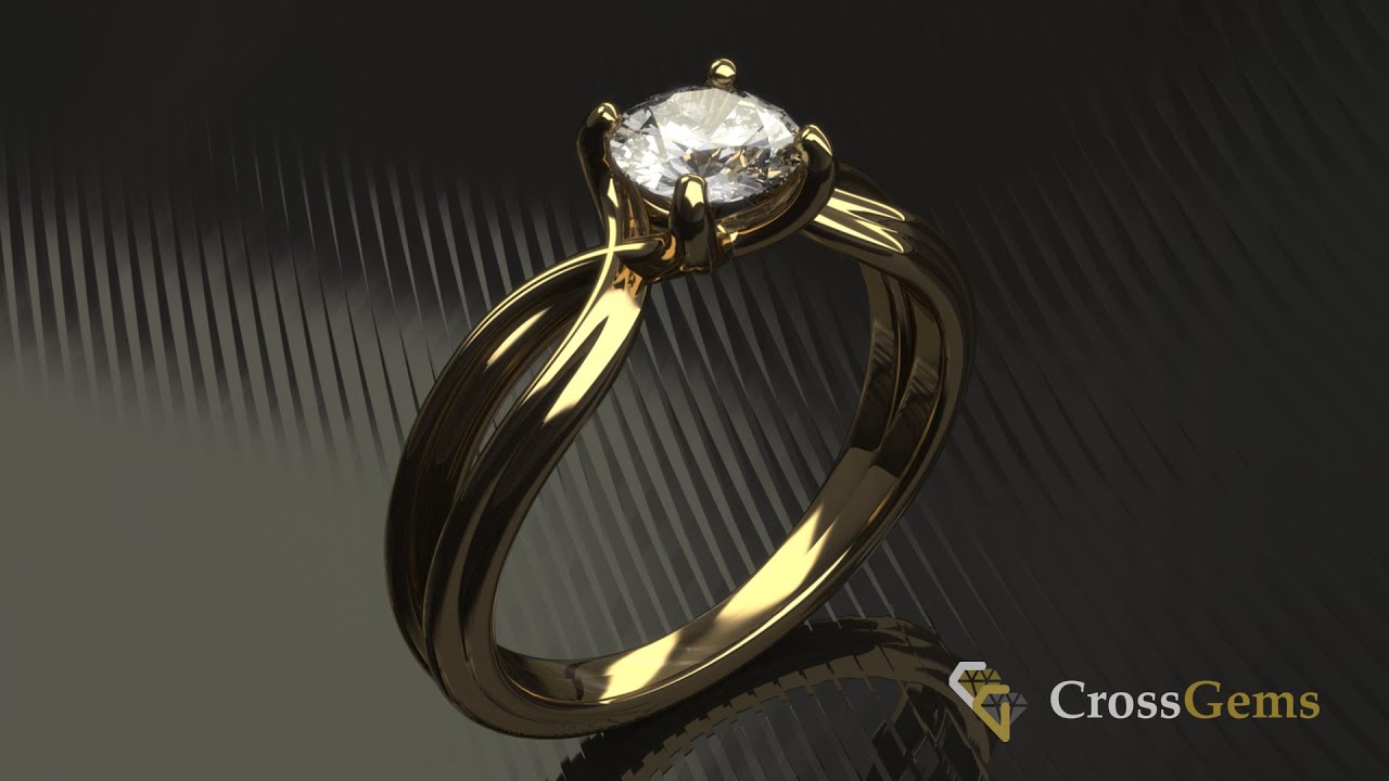 CrossGems Tutorial - How to do a Parametric split Shank Ring from ...