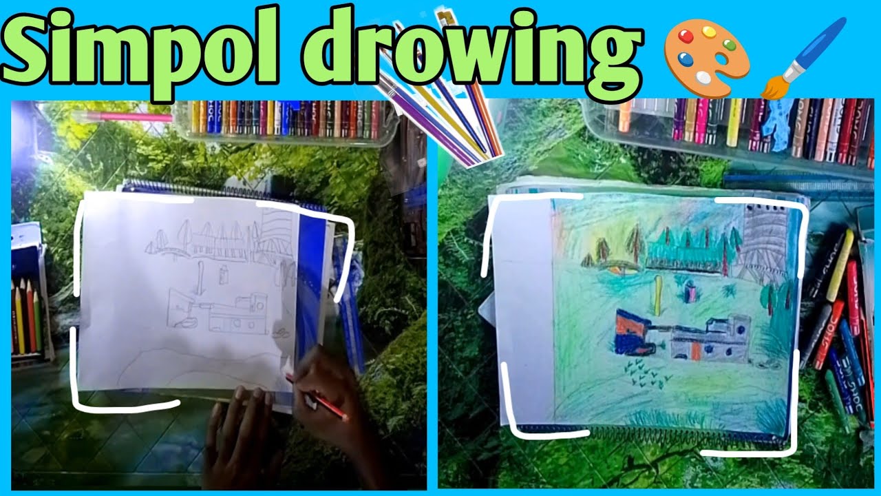 সহজ drowing simple new viral drowing - YouTube