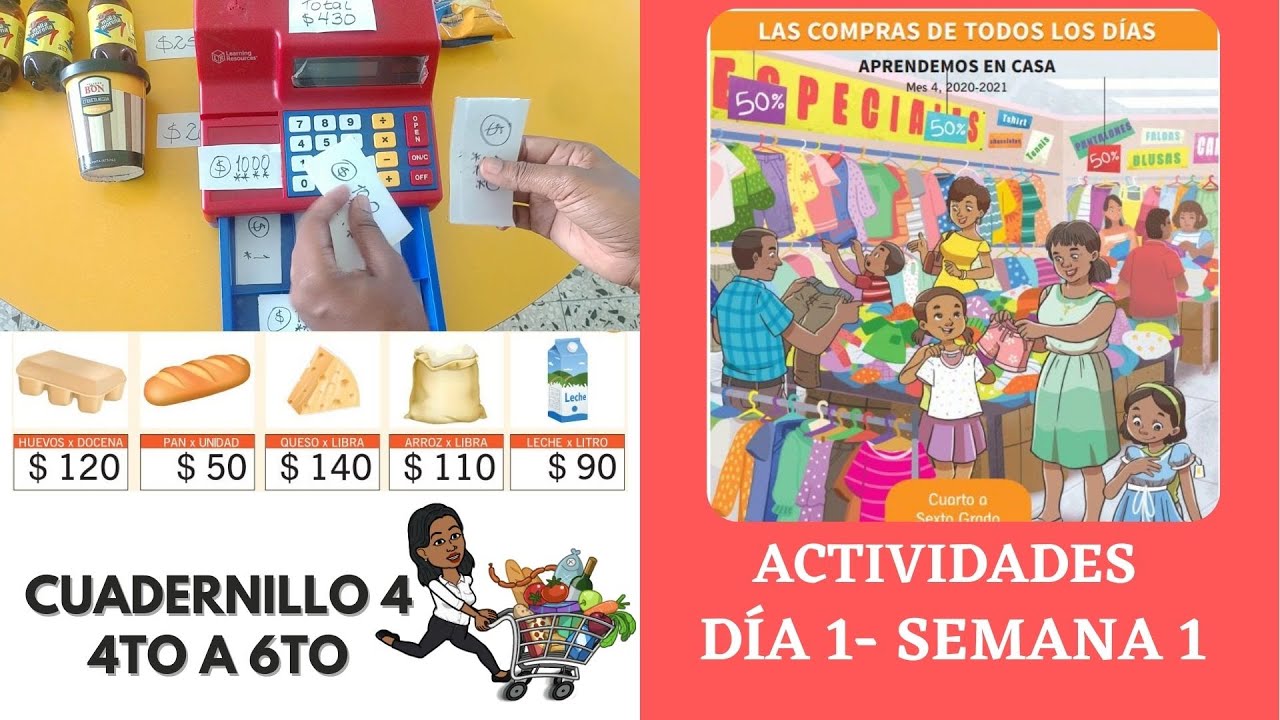 Cómo hacer las actividades del DIA 1 semana 1 CUADERNILLO 4 4to a 6to ...