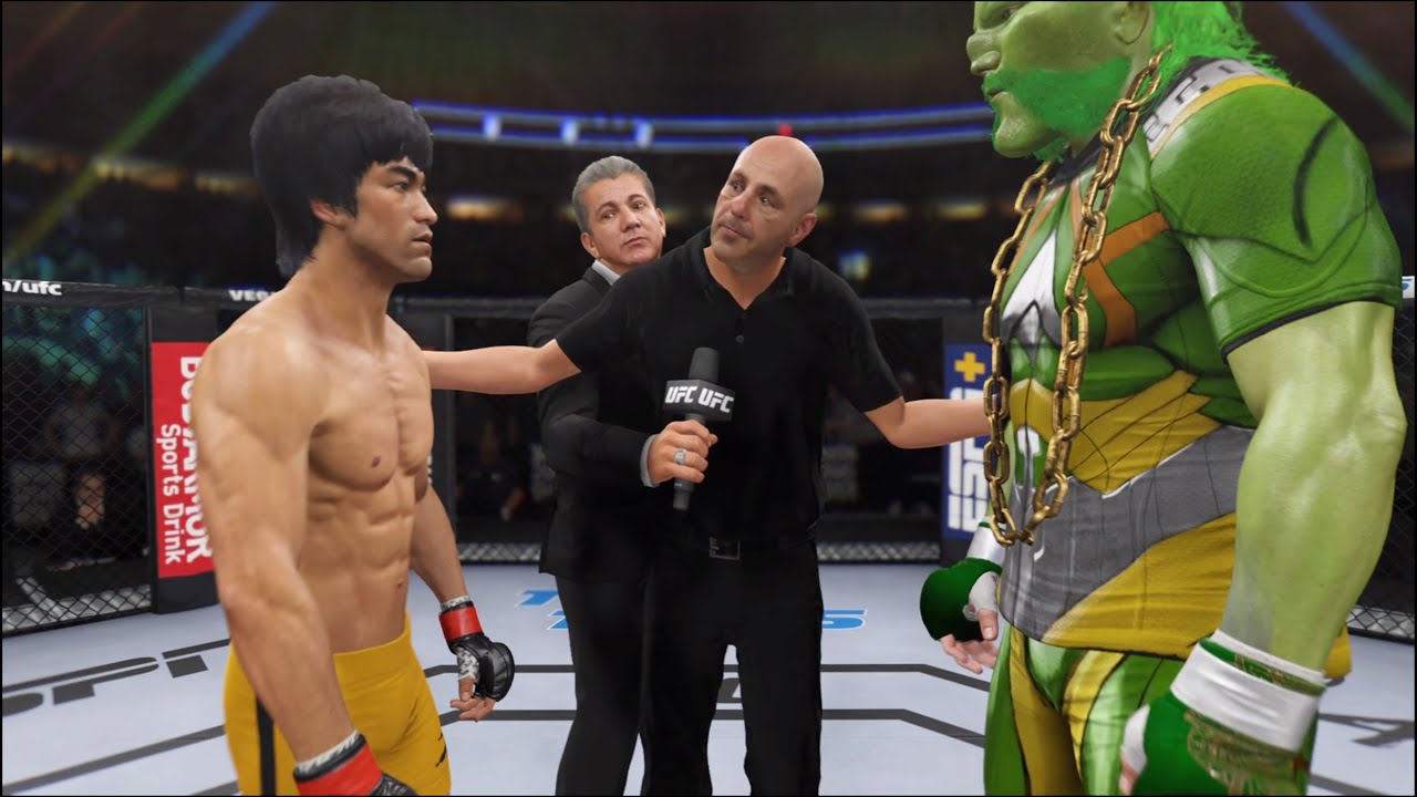 Bruce Lee vs. Fin Fang Foom - EA Sports UFC 4 - Epic Fight 🔥🐲 - YouTube