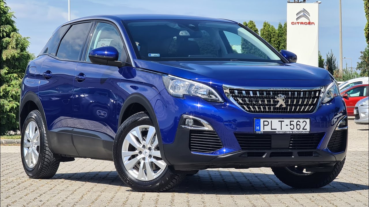 2017 Peugeot 3008 Active 1.6 BlueHDi 120 Magnetic Blue - YouTube