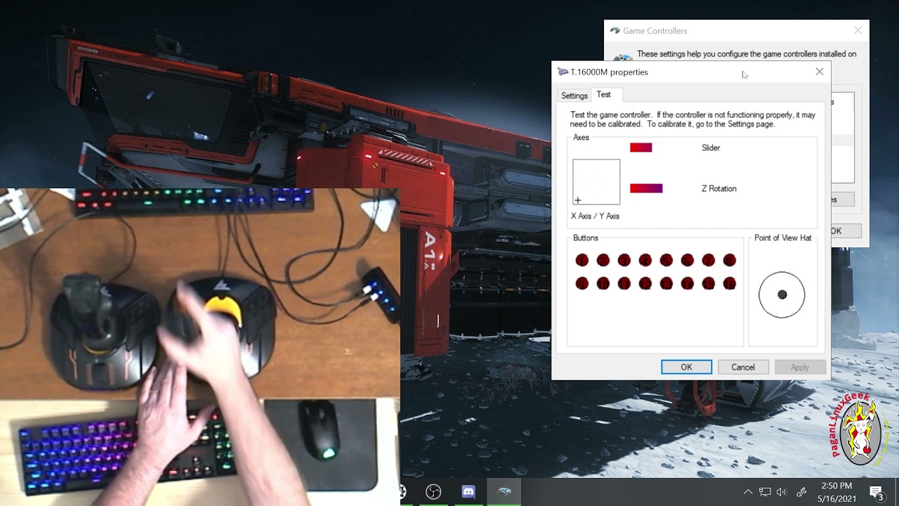 Dual Thrustmaster T16000m demonstration - YouTube