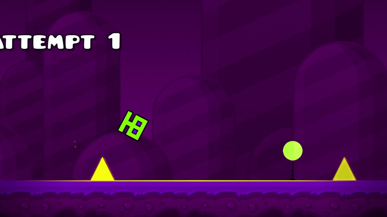The easiest level on geometry dash - YouTube