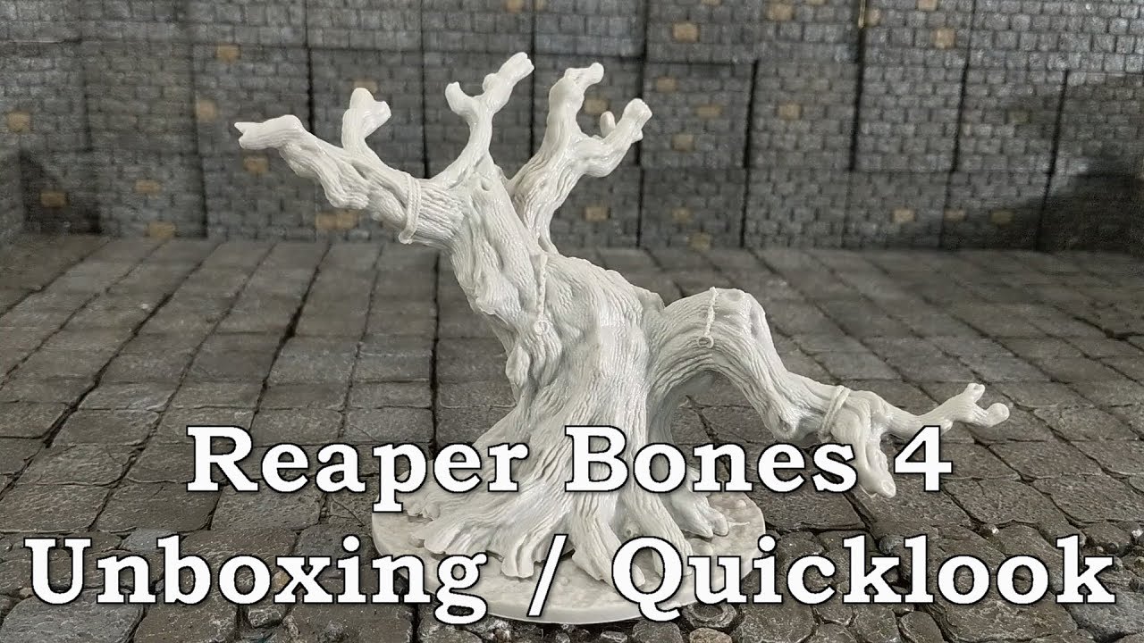 Reaper Bones Kickstarter 4 Unboxing Tree of Despair and Tiles - YouTube