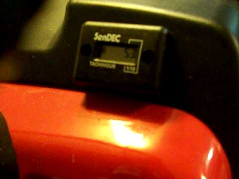 Hour Meter Tachometer install on 2010 Troy Bilt Pony - YouTube