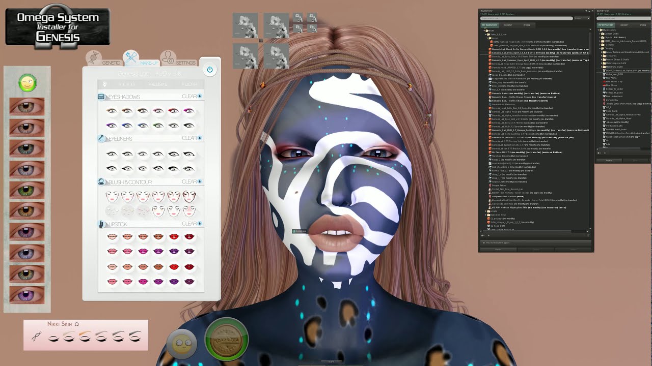 Second Life Genesis Lab Head Sofie BOM - YouTube