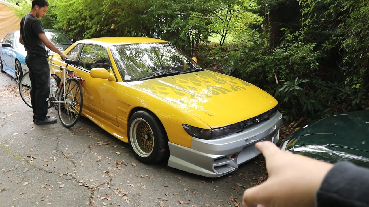 The Coolest Silvia! + Paint Matching Bicycle To AE86 - YouTube