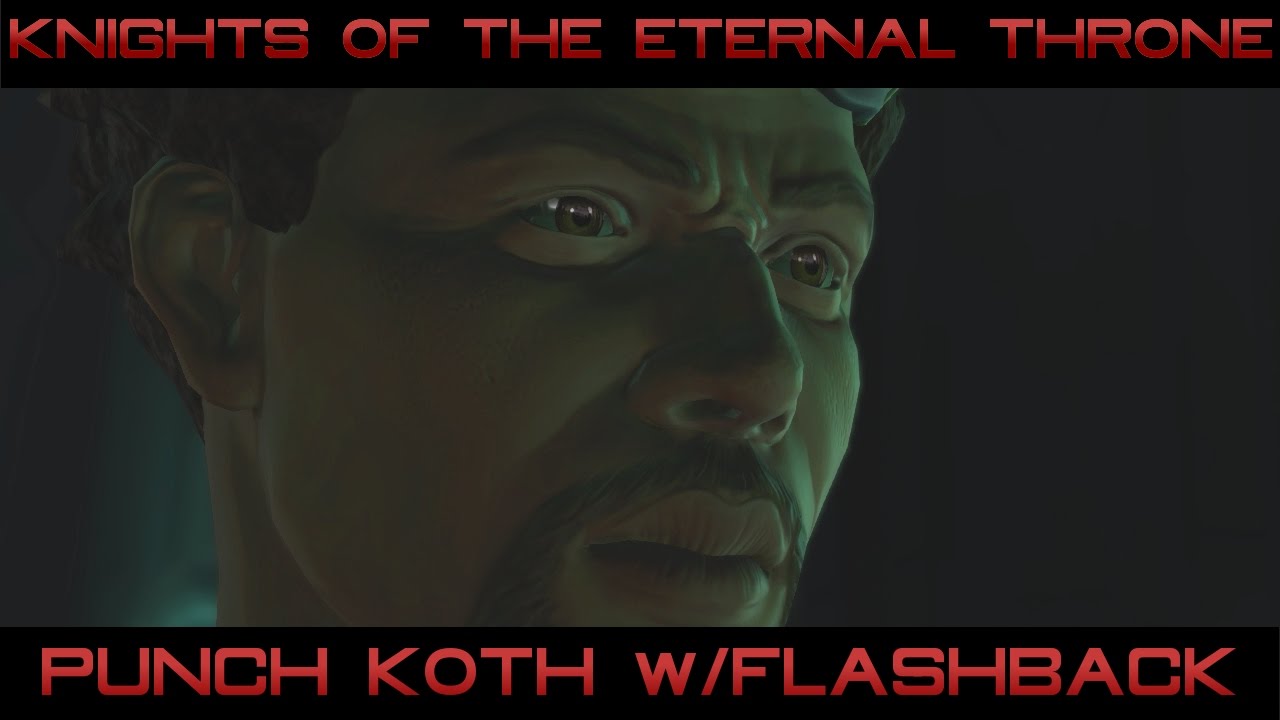 SWTOR: Knights of the Eternal Throne - Punch Koth with Flashback - YouTube