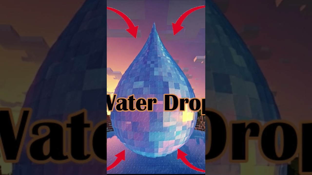 El Water Drop más chistoso🤣 | #minecraft #minecraftshorts # ...