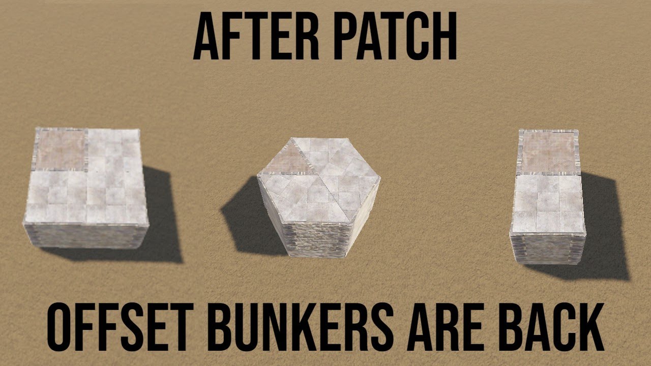 All Offset Bunker Designs Post Patch - YouTube