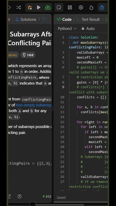 3480. Maximize Subarrays After Removing One Conflicting Pair - Leetcode Solution ⭐ - YouTube