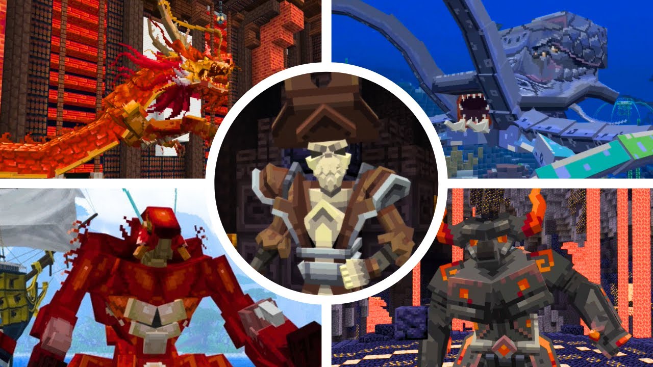 Minecraft Pirate Mashup DLC - All Bosses/All Boss Fights | Minecraft ...