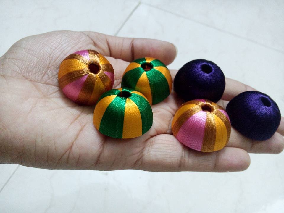 How to Wrap Silk Thread Jumkha Neatly with professional touch -Tutorial ...