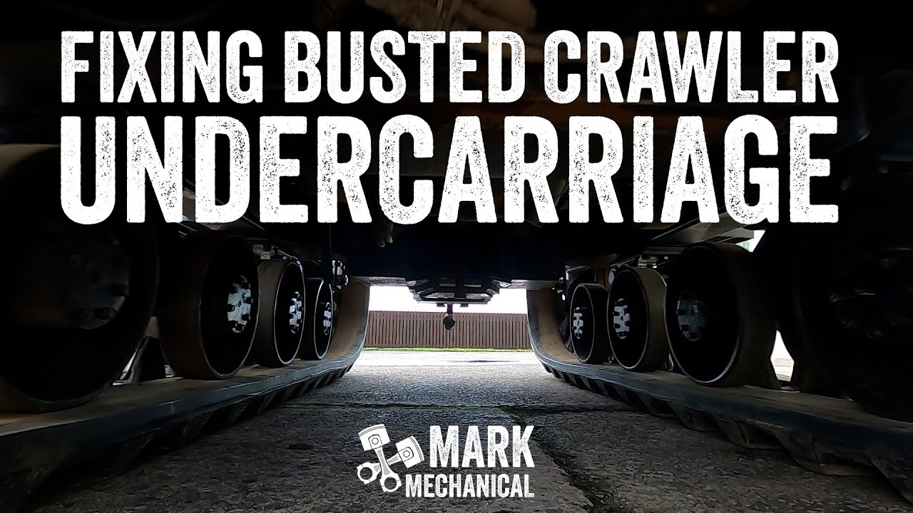 Repairing Broken Crawler Tractor Undercarriage for Agricultural Use ...