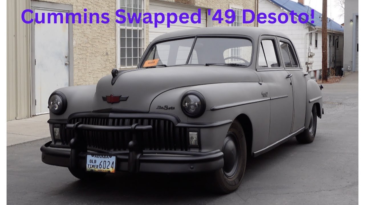 Martin's '49 Desoto with a Cummins Turbo Diesel - YouTube