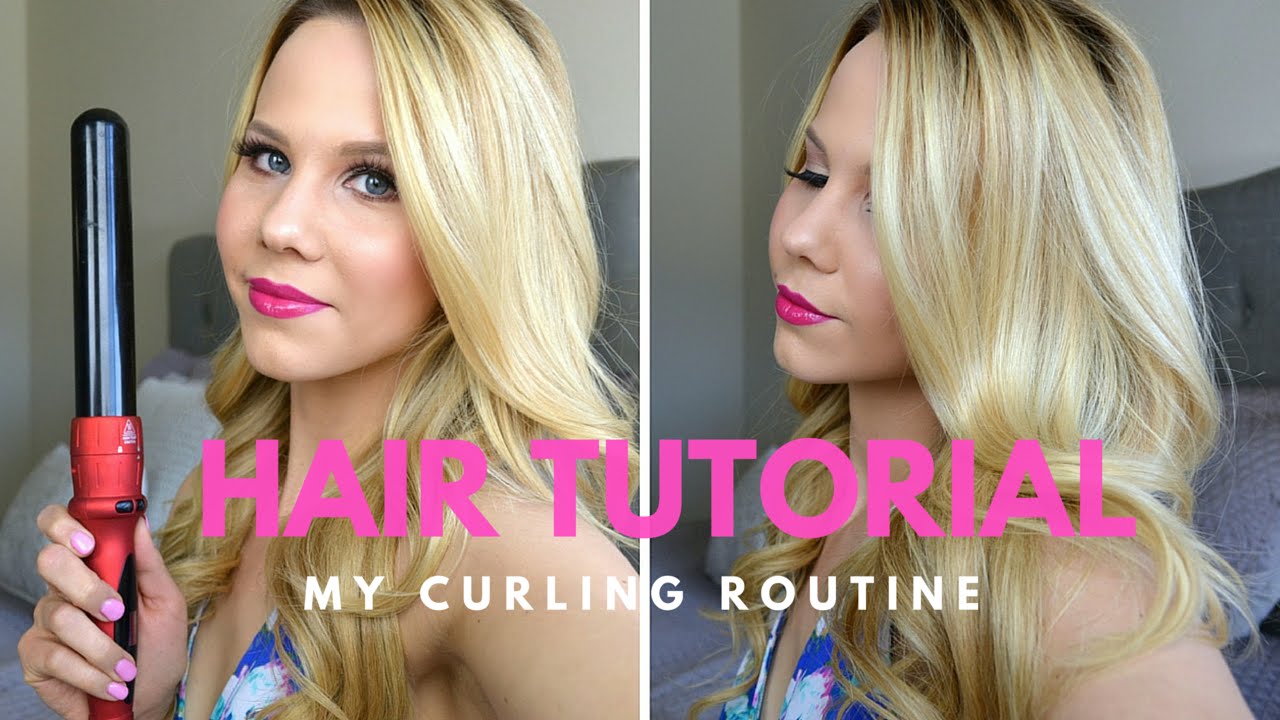 Hair Curling Routine - YouTube