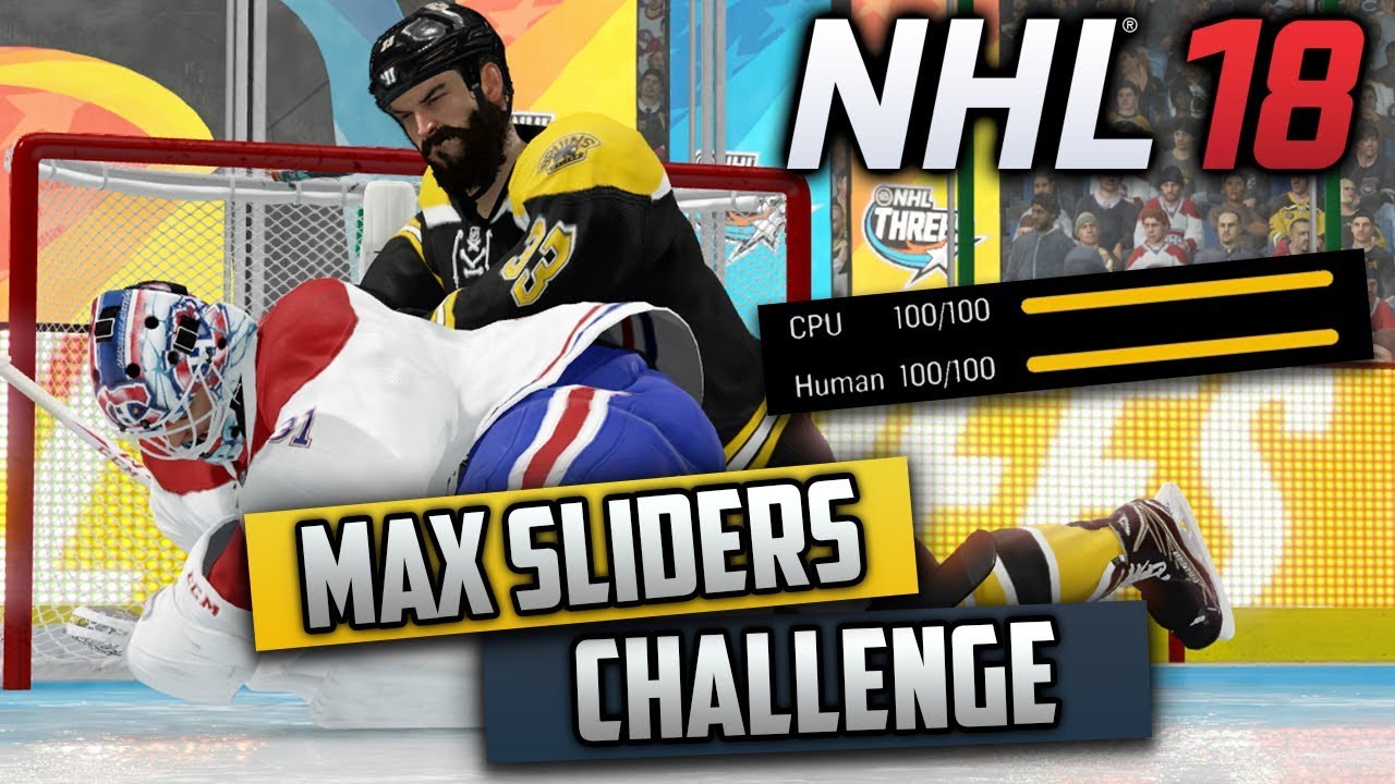 Can I Win a Game With All Human and CPU Sliders Maxed? (NHL 18 ...