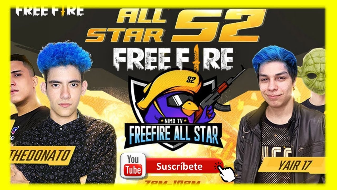 TORNEO DE YOUTUBERS, FREE FIRE ALL STAR S2, THEDONATO, BOOMSNIPER ...