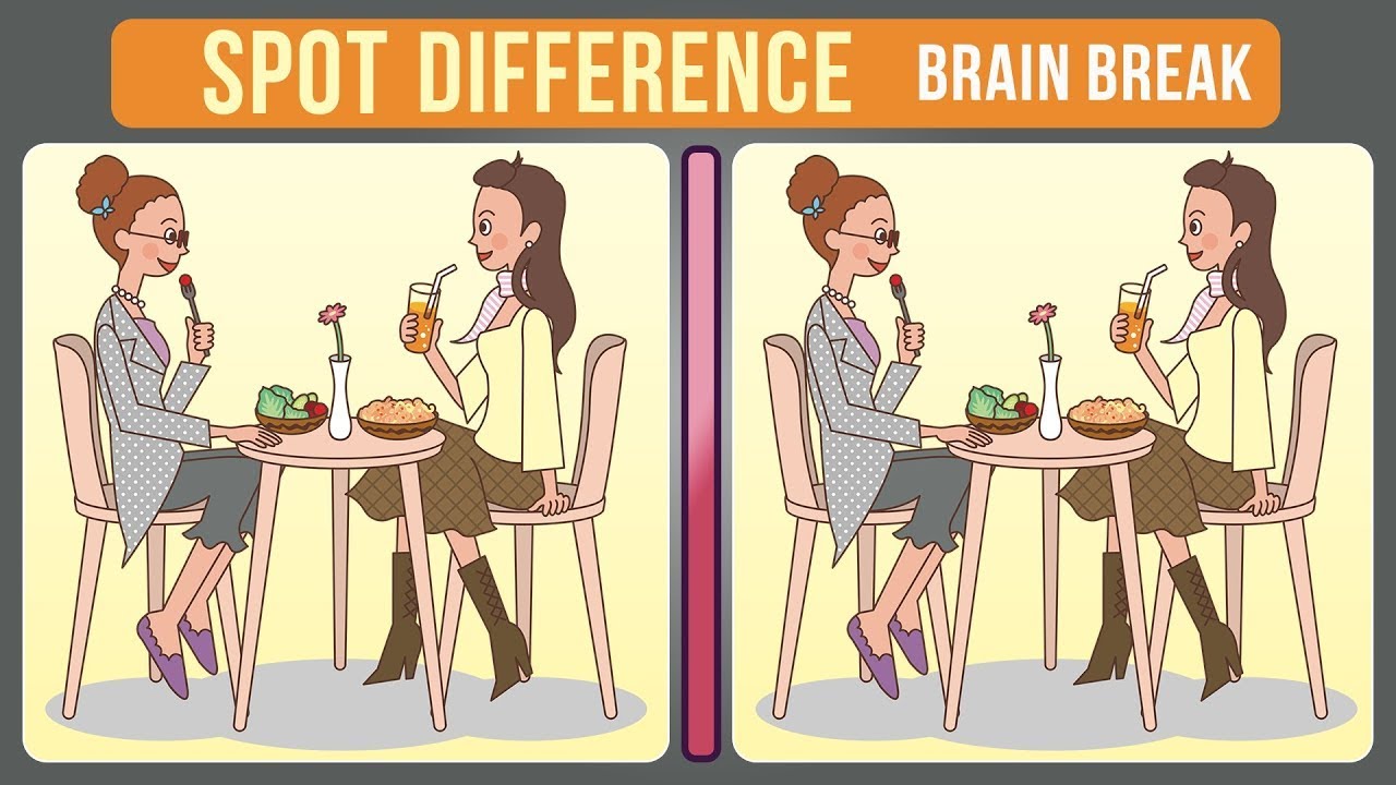 60 sec Exercise Find Difference | Spot difference hard - YouTube