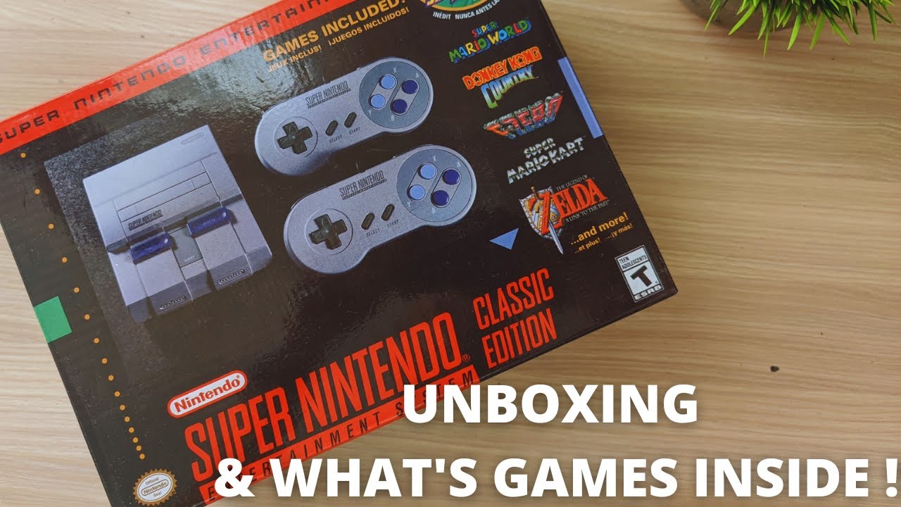 Super Nintendo Classic Edition .. Unboxing & What Games Inside !! SNES ...