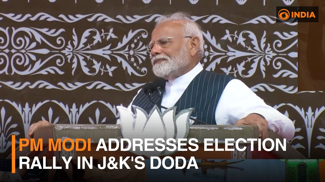 PM Modi addresses election rally in J&K's Doda and more | DD India Live ...