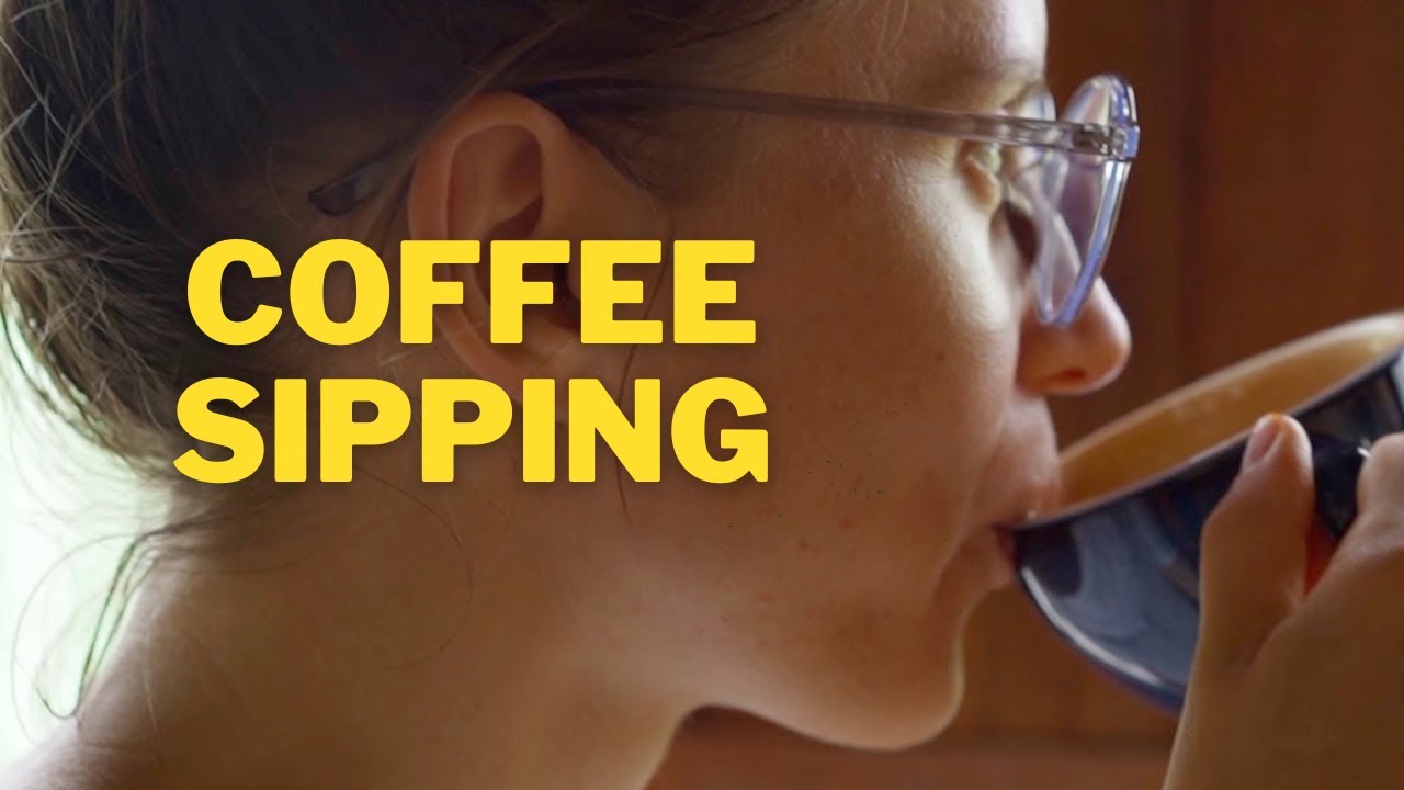 Coffee Sipping Sound Effect + 10X Slow Mo Version - YouTube