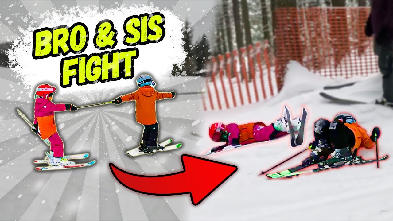 Outdoor Adventure Skiing Family | Brother Sister Rivalry - Siblings ...