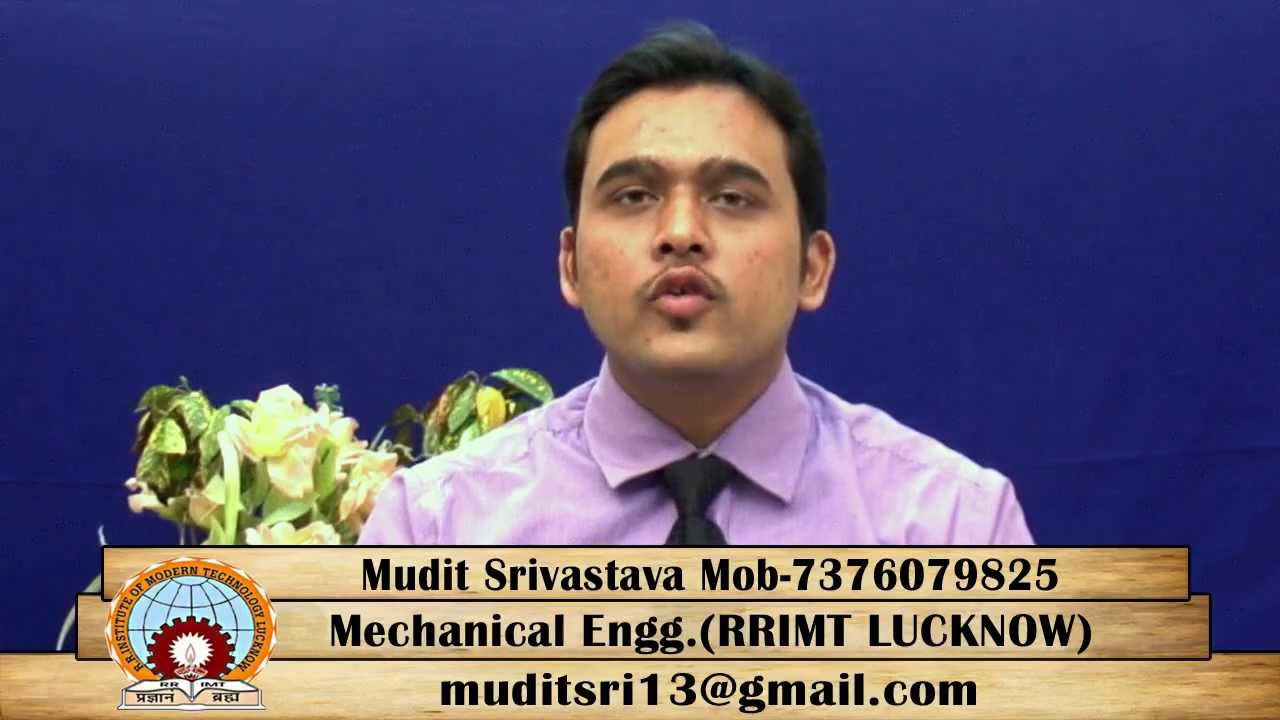 Video Resume of Mudit Srivastava Mechanical Engineering uploaded by DigitalCV - YouTube