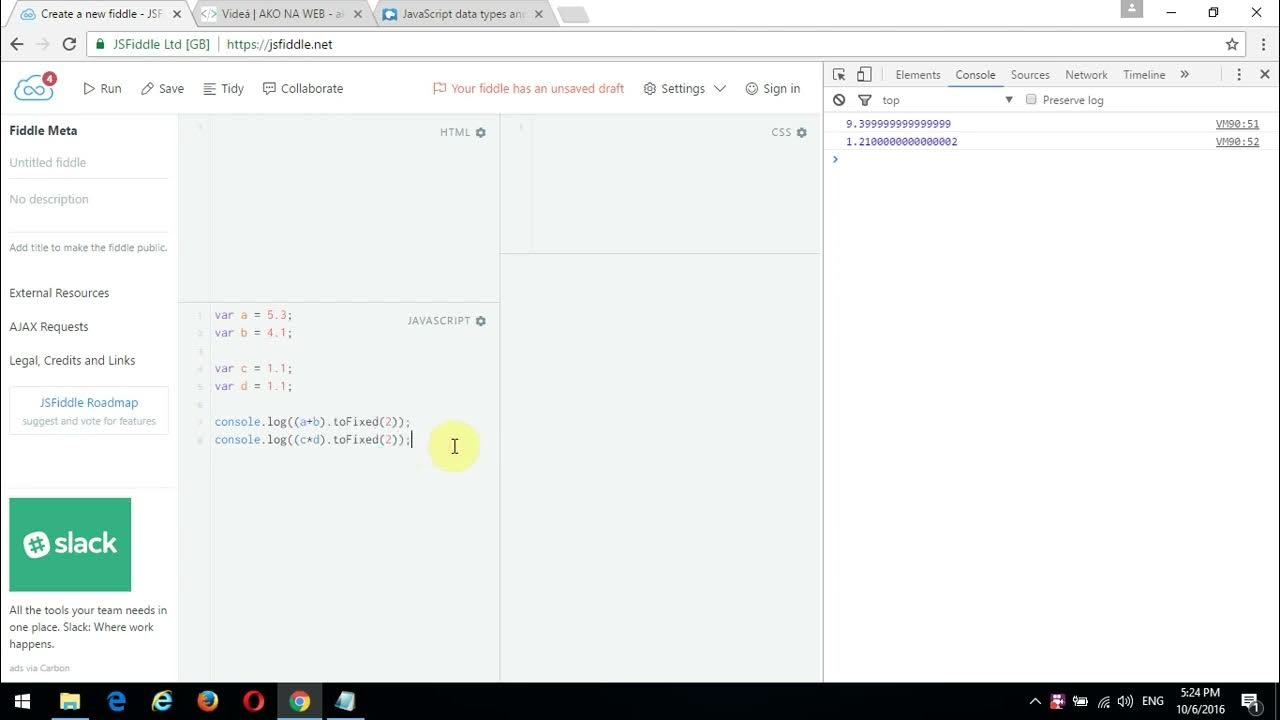 JavaScript (reálny web) - 03. Variables - premenné v JavaScript-e - čo sú to primitívne typy ...