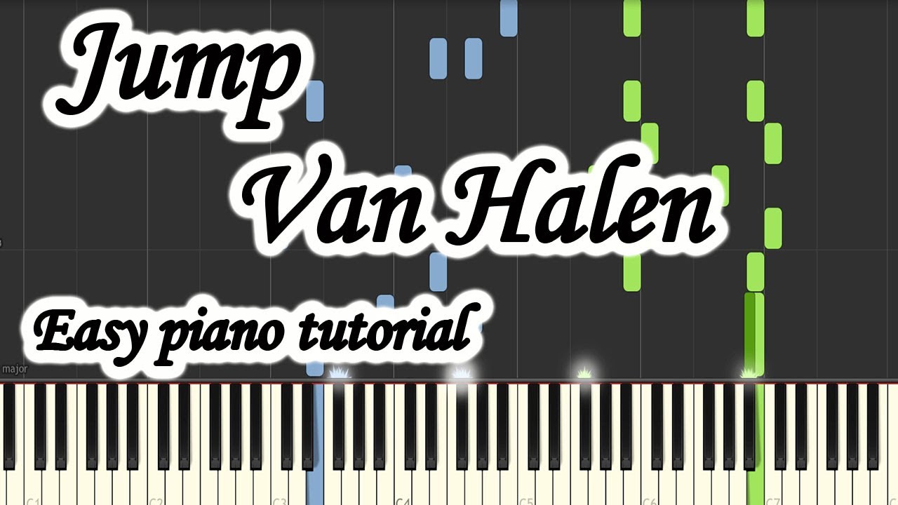 Jump- Van Halen - Very easy and simple piano tutorial synteshia cover ...