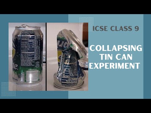 Class 9 | Tin Can Experiment |Atmospheric Pressure - YouTube