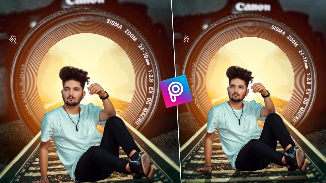 Railway Track Inside Dslr Creative Photo Editing || in PicsArt Photo ...
