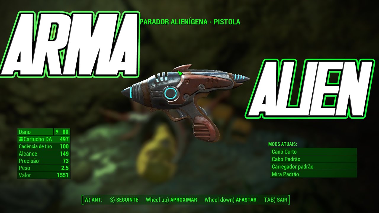 Alien Weapon - Disparador Alienigena - Fallout 4 - YouTube