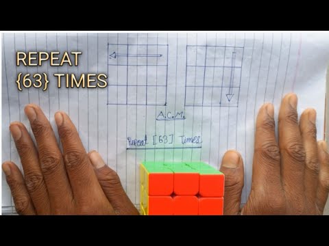 solve the 3x3 rubik's cube repeat 63 Time's #trending#video#rubikscube @KingofCubers @CUBASTIC ...