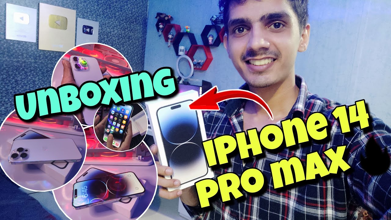 My First iPhone 14 Pro Max Unboxing 🔥 From Youtube Money - YouTube