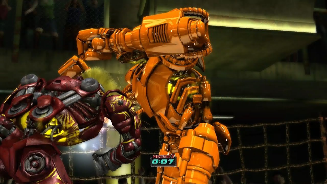 REAL STEEL THE VIDEO GAME - RED MIDAS vs GOLD ZEUS - YouTube