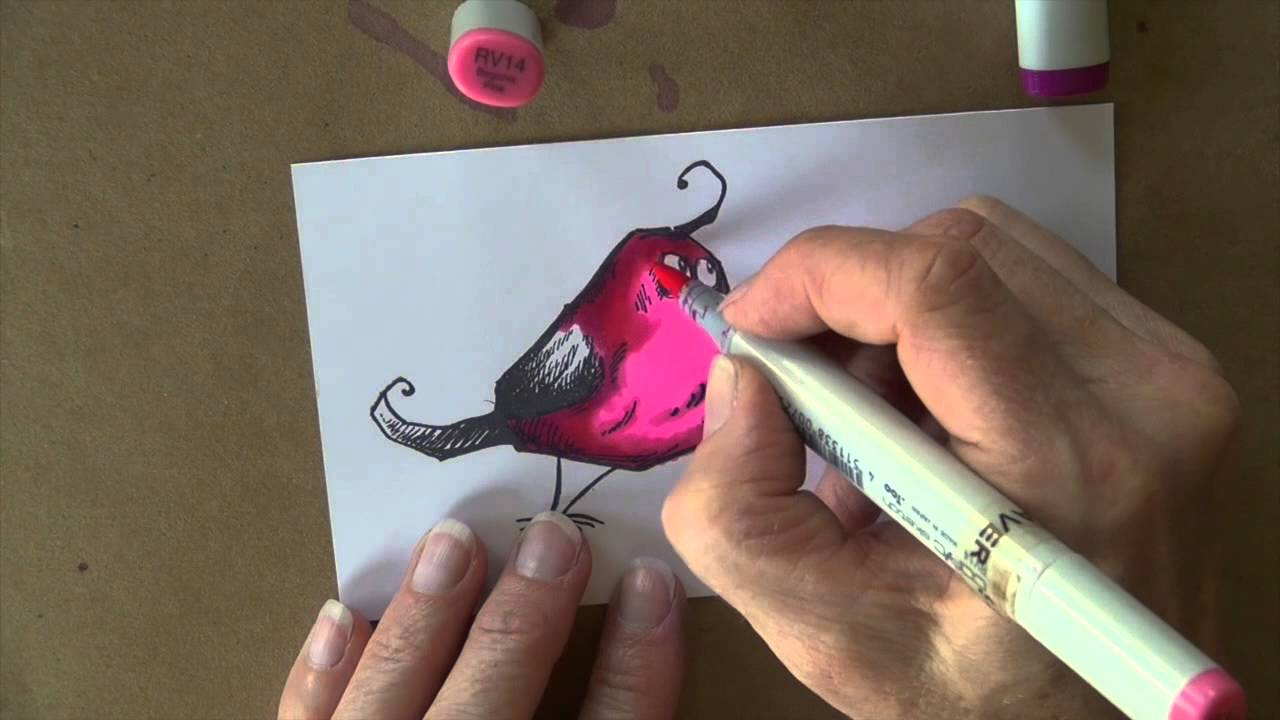 Fun with Fluorescent Copic Markers! - YouTube