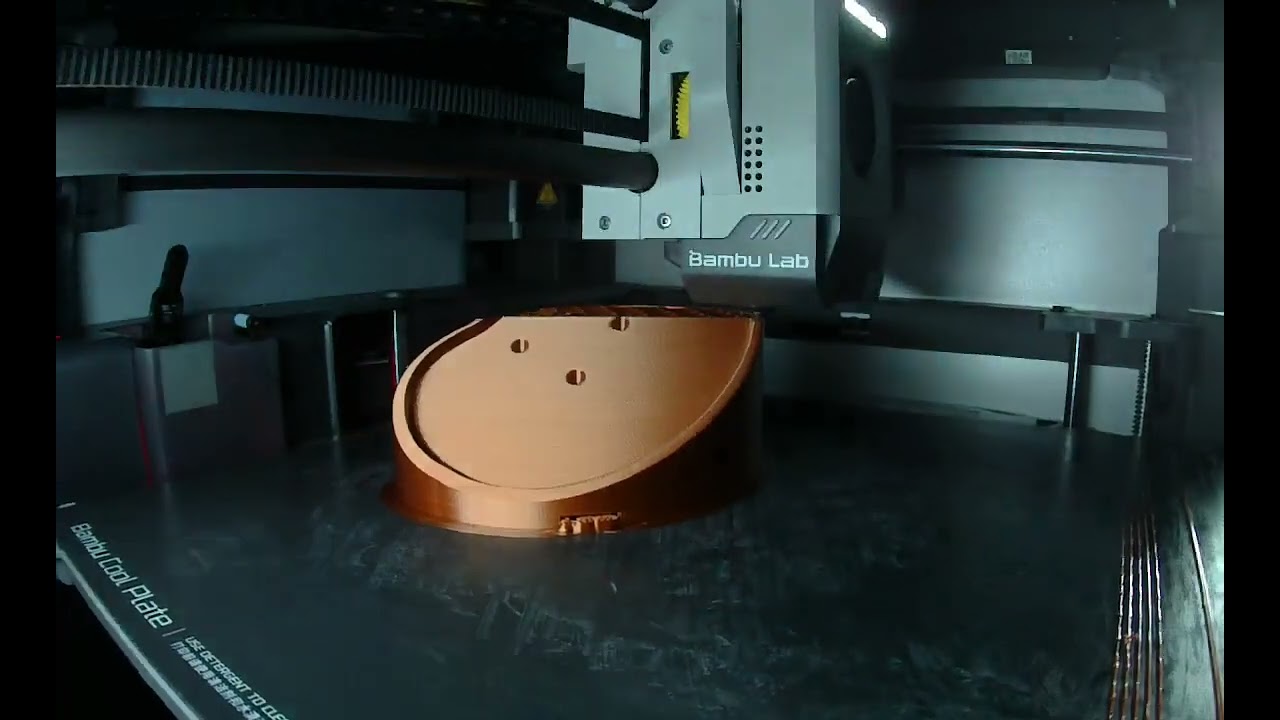 BambuLabs x1c Compactyl v6 alpha left palm rest timelapse video 2022 08 ...