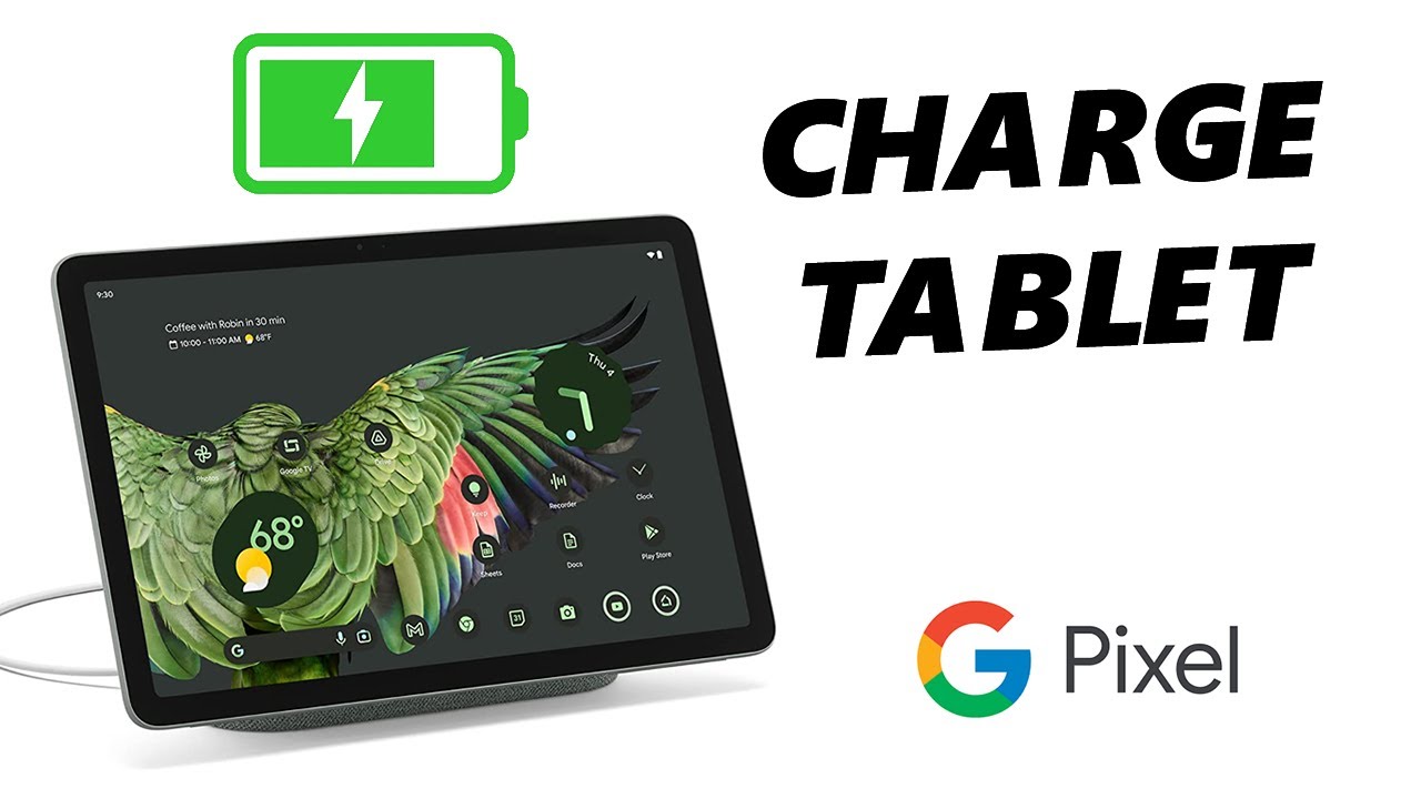 How To Charge Google Pixel Tablet - YouTube