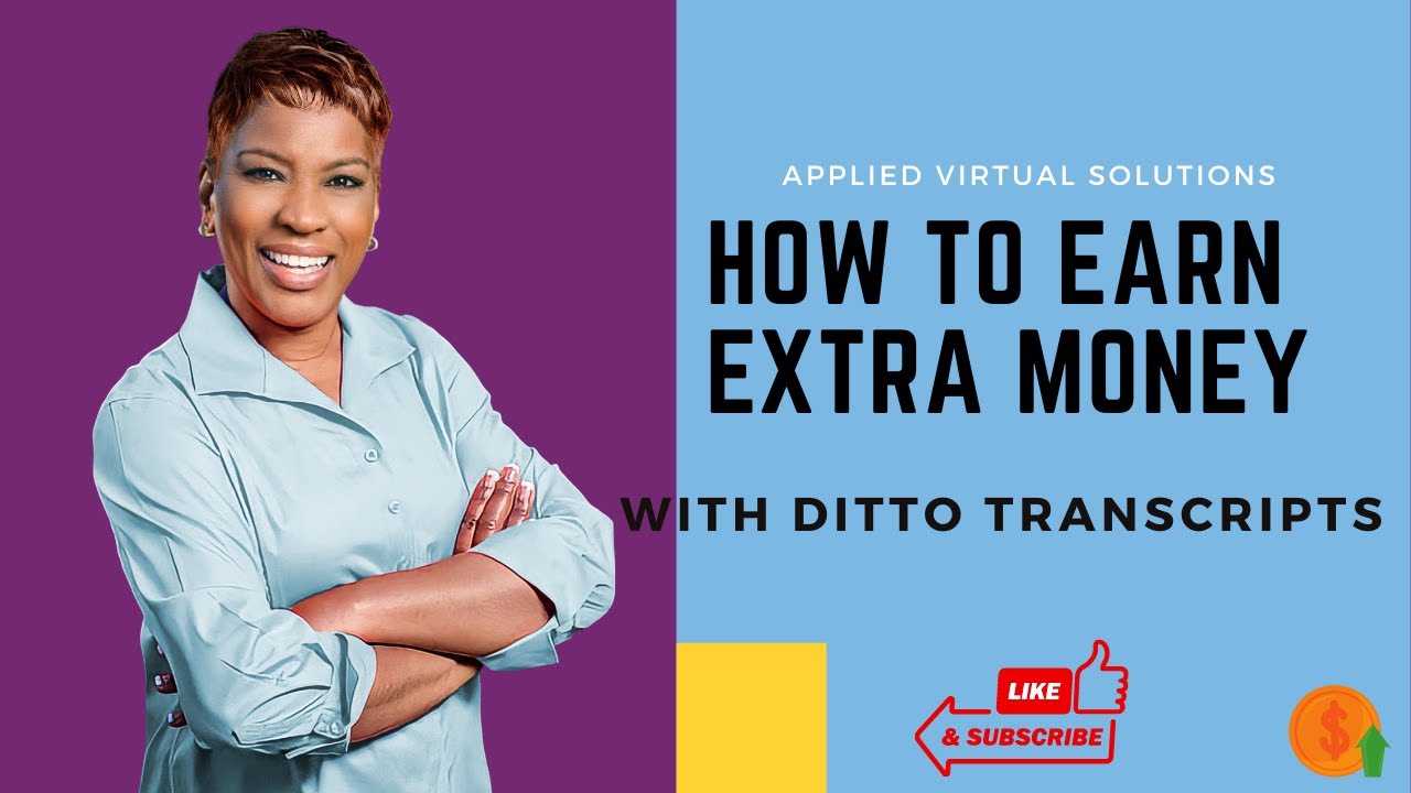 DITTO Transcripts work remotely, either full time or independent🏠 - YouTube
