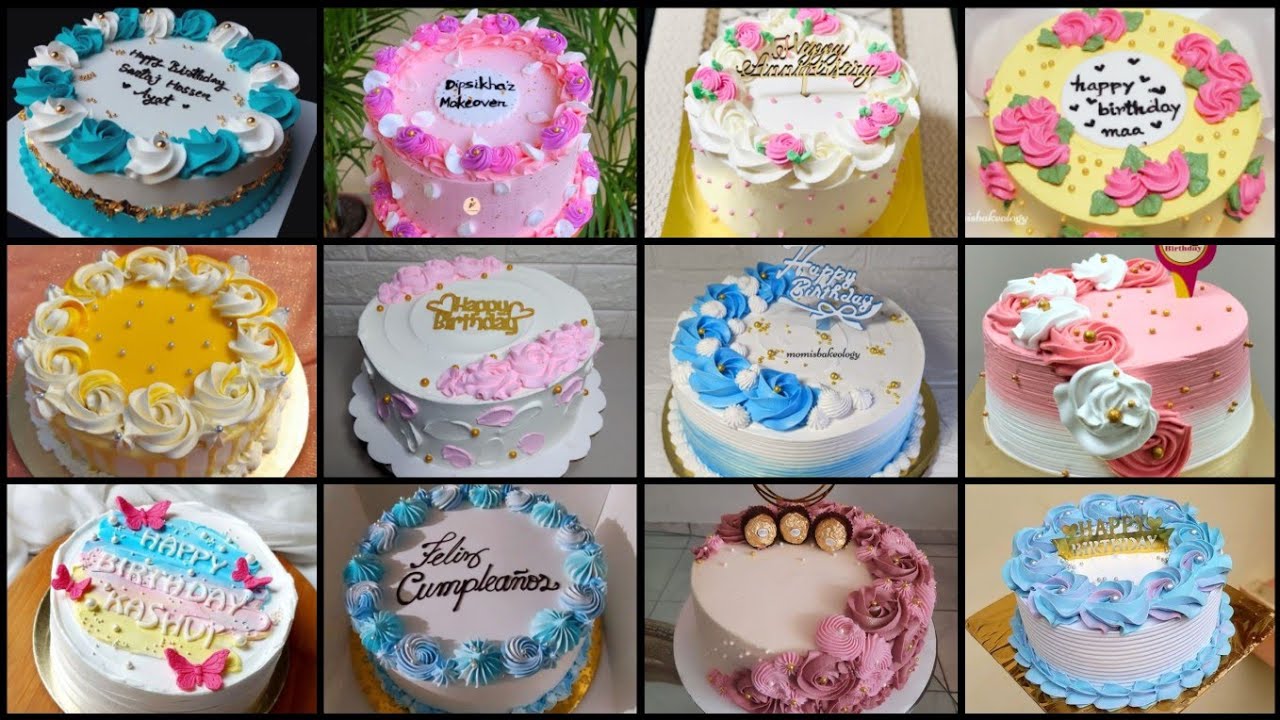 VERY Easy & Simple Cake Design for Beginners | Amazing Birthday ...