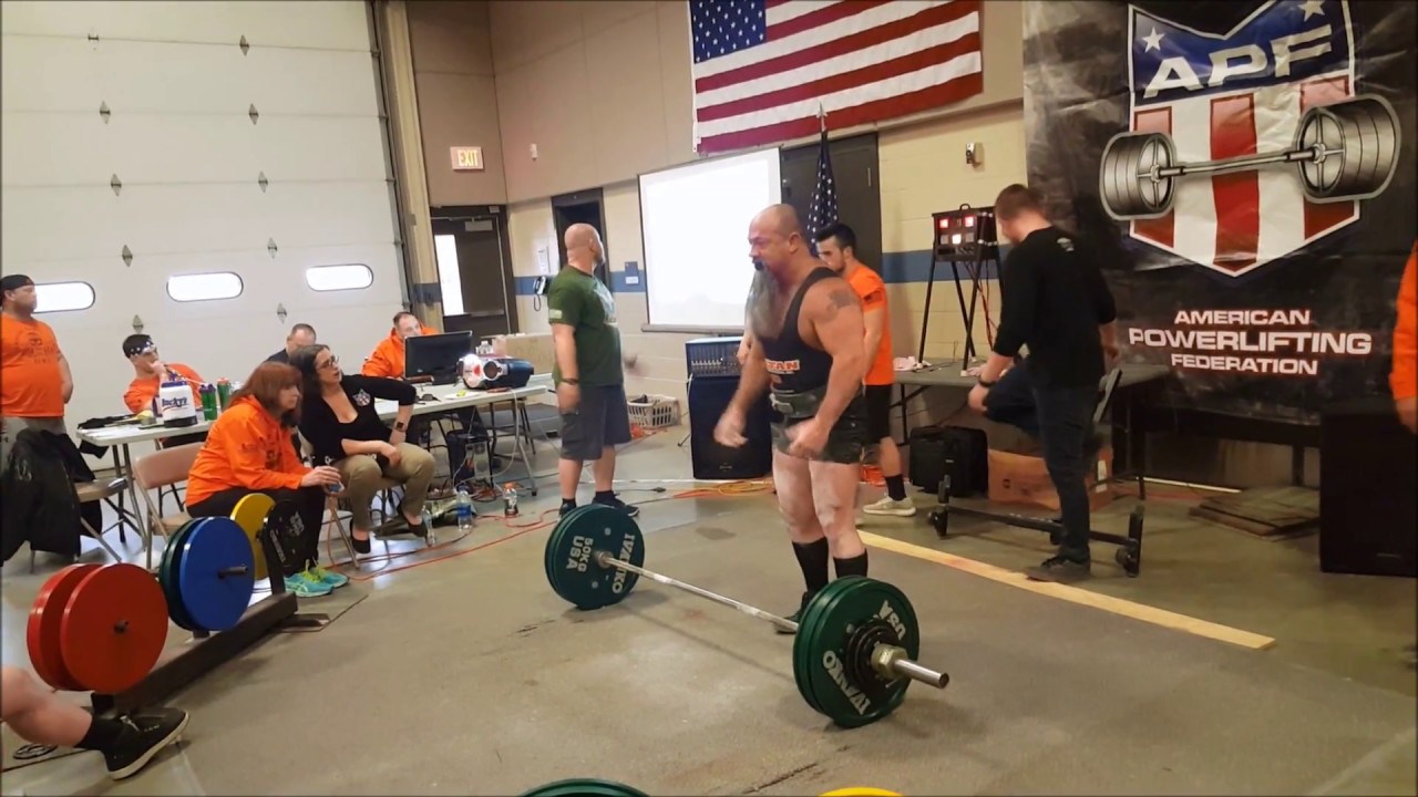 Bill Carlough APF Powerlifting 3-17-18 - YouTube