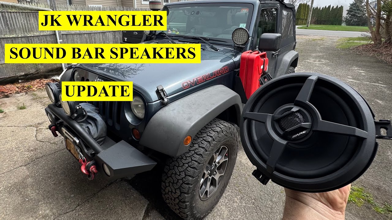 How to Upgrade Jeep Wrangler JK Overhead Sound Bar Speakers - Step-by ...