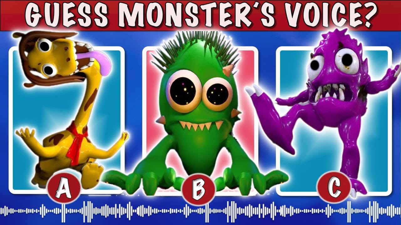 Guess the MONSTER'S VOICE #38 | GARTEN OF BANBAN 4 | CHEWY CHUCK ...